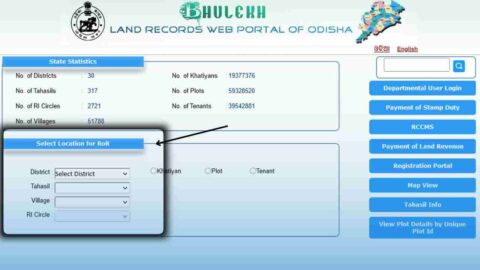 Bhulekh Odisha-(RoR View) Plot Details, Bhu Naksha